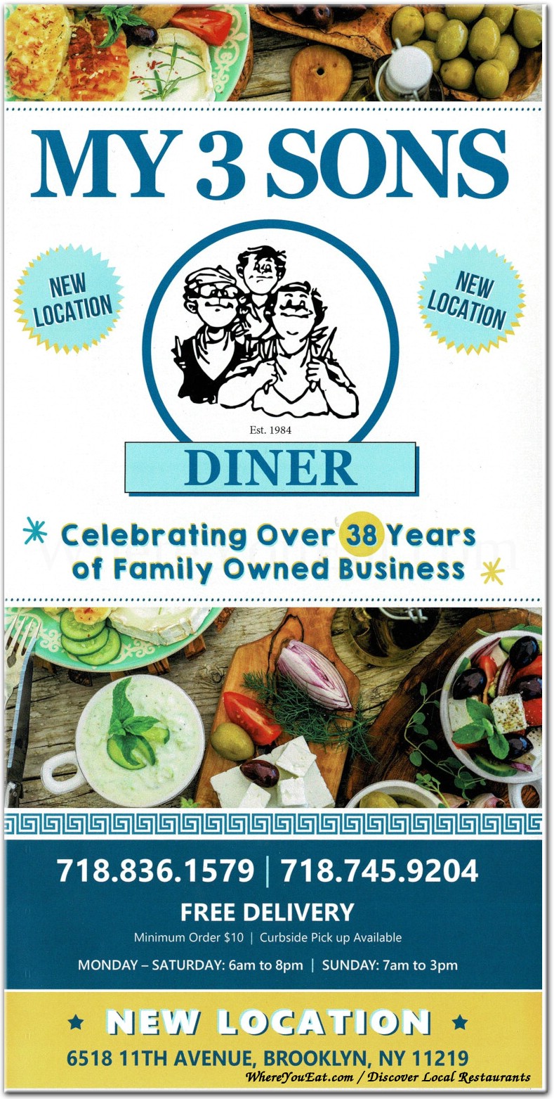 My 3 Sons Diner in Brooklyn